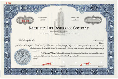 Northern Life Insurance Company Stock Certificate. | eBay