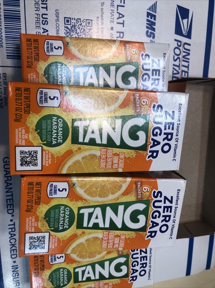 Sugar Free TANG On The Go .77oz each (6 Boxes, 36 packets Best By 2027 ...