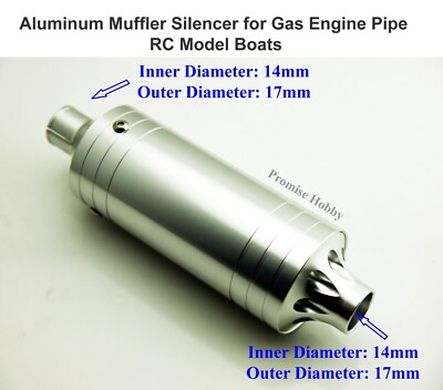 Aluminum Muffler Silencer for Zenoah 23 - 26cc Gas Petrol Engine Pipe ...
