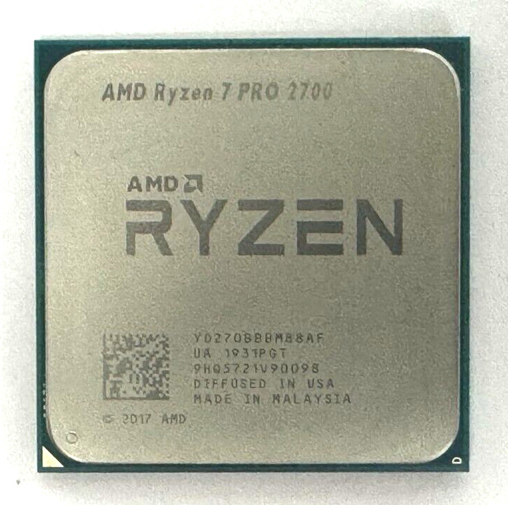 AMD Ryzen 7 PRO 2700 8 Core 3.2 GHz Socket AM4 65W Processor YD270BBBM88AF