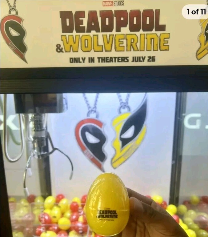 Deadpool & Wolverine "Best Friends" Necklace From Claw Machine ...