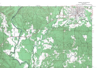 Dierks Quadrangle Arkansas 1966 USGS Topo Map 7.5 Minute Topographic | eBay