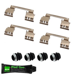 FRONT BRAKE PAD FITTING KIT ANTI RATTLE SHIMS FITS: TOYOTA CAMRY 01-04 ...