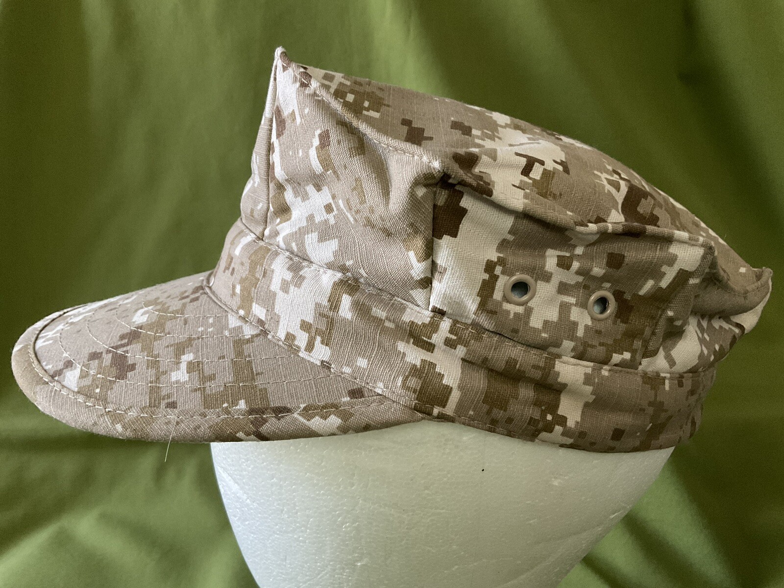 NEW NWOT DIGITAL DESERT CAMO SMALL USMC 8 POINT UTILITY CAP US MARINE ...