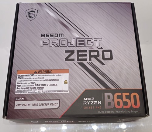 MSI B650M Project Zero Motherboard - NEW - Back Connect Design! | eBay