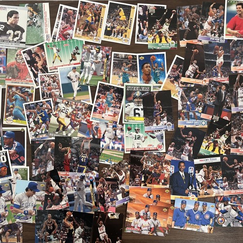 Huge Bulk Lot Sport Trading Cards Baseball Basketball Football With ...