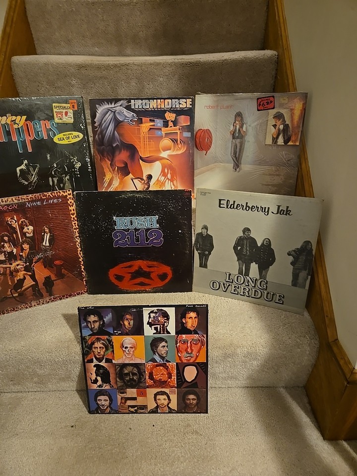 Lot of 7 Vinyl LPs - 70s & 80’s Albums - Rock Pop Classic MM | eBay