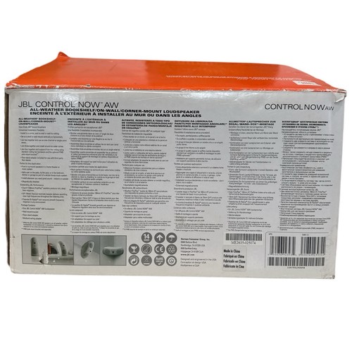 JBL Control Now White Speaker Bookshelf, On Wall, Corner-Mount ...