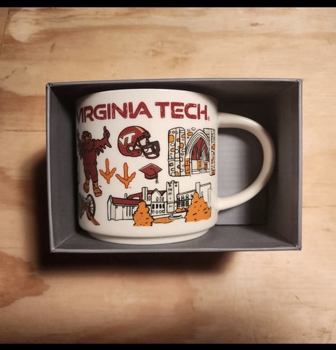 VIRGINIA TECH Starbucks Been There Series Campus Collection Ceramic Mug ...