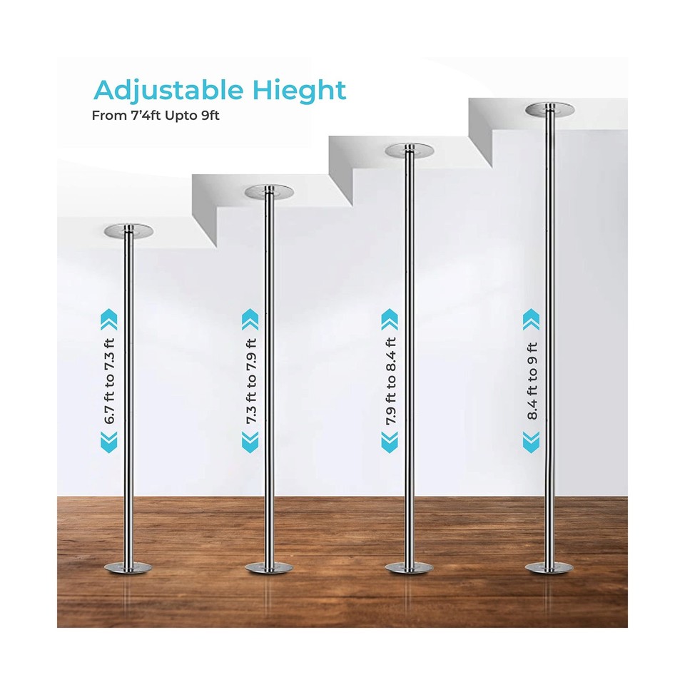 Luxton Dancing Pole - Adjustable & Portable Stripper Pole - Heavy-Duty ...