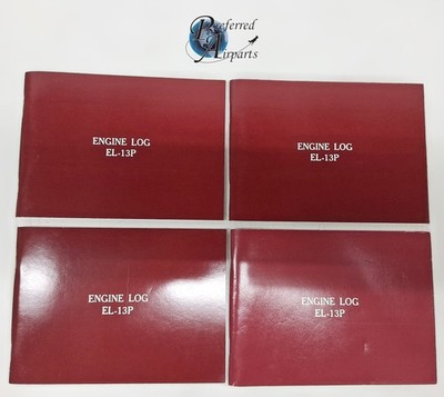 Lot of 4 New Aircraft Engine Log Books, p/n EL13P, EL-13P | eBay