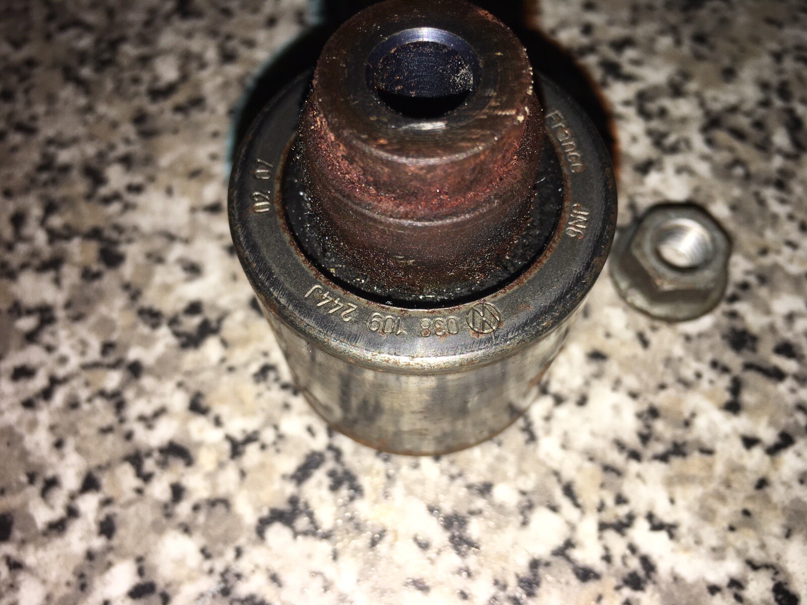 VW POLO 1.4 TDI Set Idler Pulley Tensioner for Timing Belt 038109244J # ...