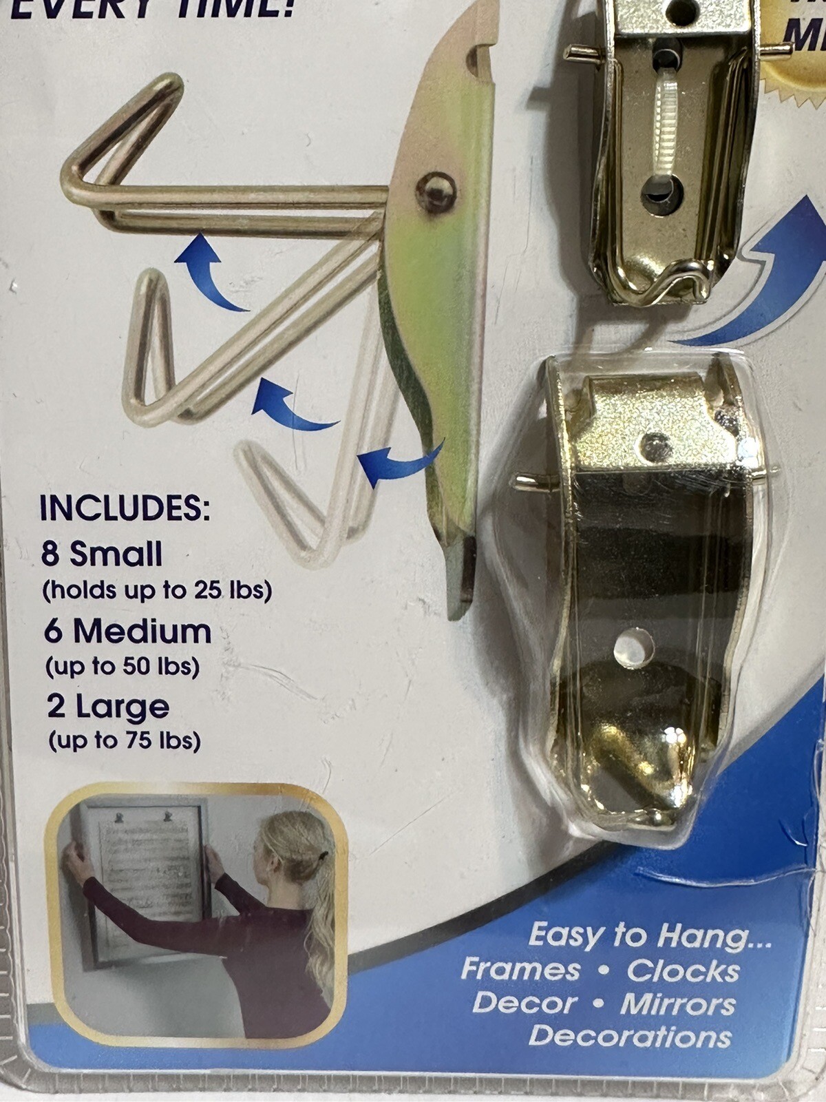 Hook Its Hanging System 32 piece Set Picture Frame Wall Hang Kit - AS ...