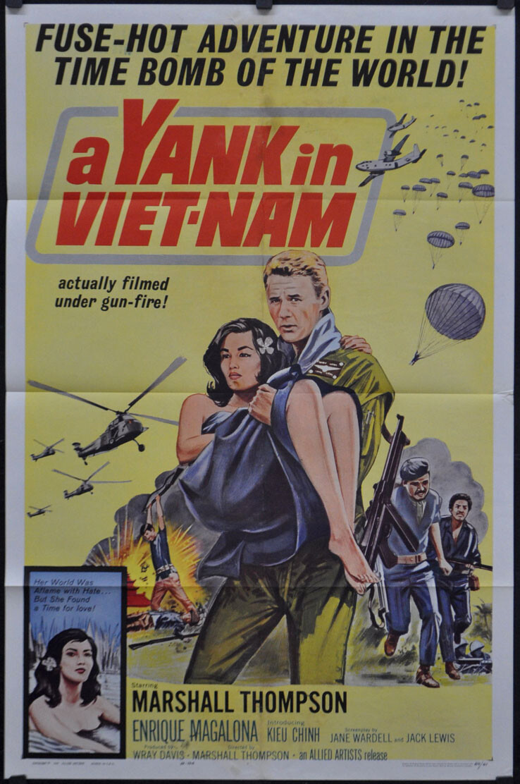 A YANK IN VIETNAM 1964 ORIGINAL 27X41 MOVIE POSTER MARSHALL THOMPSON ...