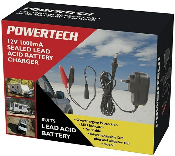 POWERTECH 12V 1000mA Sealed Lead Acid Battery Charger Overcharging ...