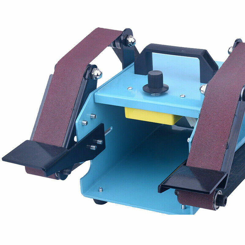 Small Double Shaft Sander Belt Sanding Machine Polishing Sandpaper ...