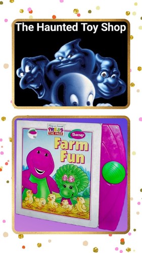 Barney "Farm Fun" Play-a-Sound Press The Page Board Book (1998) RARE ...
