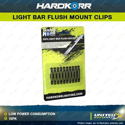 Hardkorr 10 Pack Light Bar Flush Mount Clips - Rear Channel Width 8.5 ...