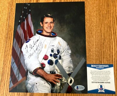 Edward Ed Gibson NASA Astronaut Pilot SkyLabs 4 Signed 8x10 Beckett COA ...