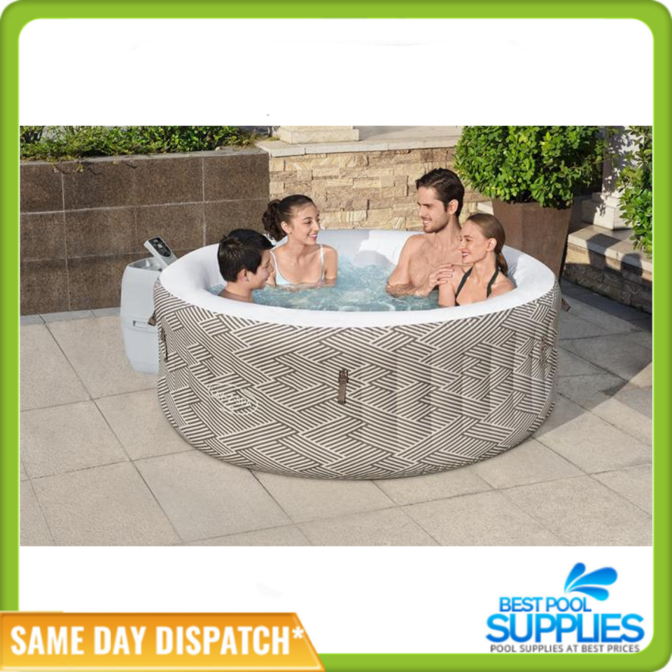 Bestway Lay Z Spa MADRID AirJet Inflatable Portable Spa Hot Tub 2-4ppl ...