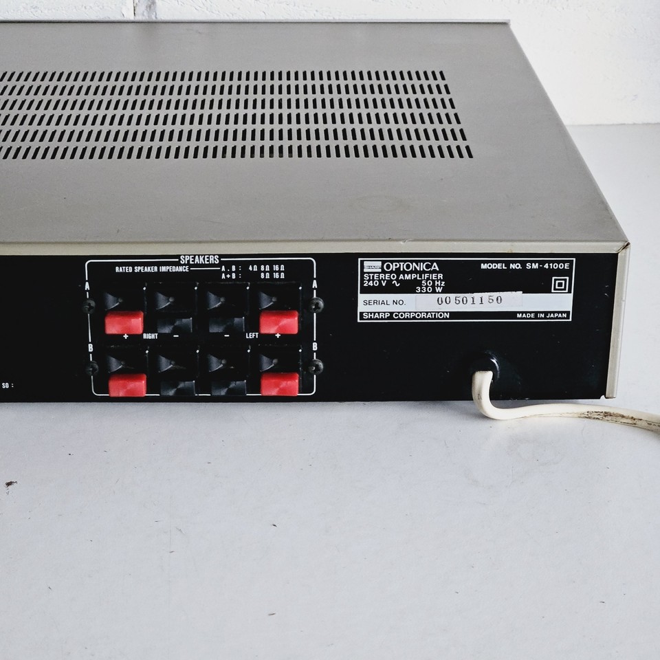 Sharp Optonica SM-4100E Integrated Stereo Amplifier Silver Tested ...