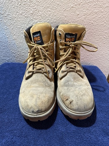 Timberland PRO 24/7 Soft Toe Wheat Work Boots Mens 9.5 - Rebotl Anti ...