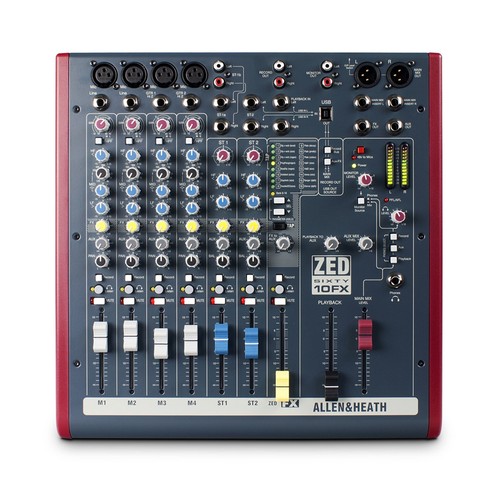 Allen & Heath ZED60-10FX - Touring Quality Audio Mixer with 2 Mic/Line ...