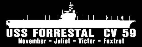 USS FORRESTAL CV 59 Silhouette Decal U S Navy USN Military | eBay
