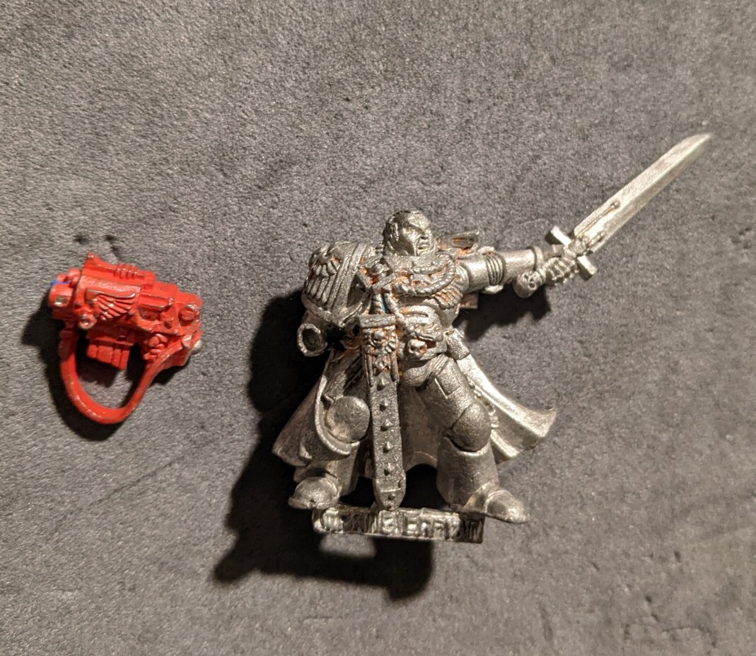 Classic Metal Warhammer 40K Space Marine Captain Hero Of The Chapter ...
