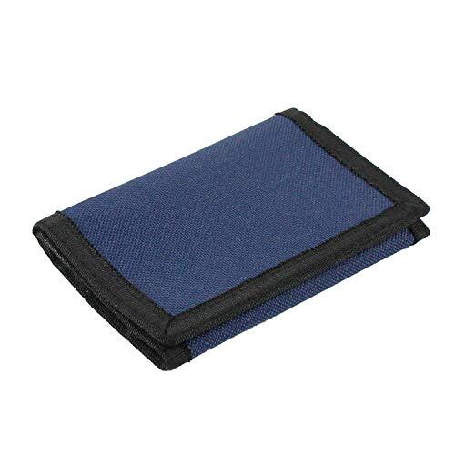 RFID Wallet Camouflage Wallet Nylon Trifold Wallets for Men,Mini Navy ...