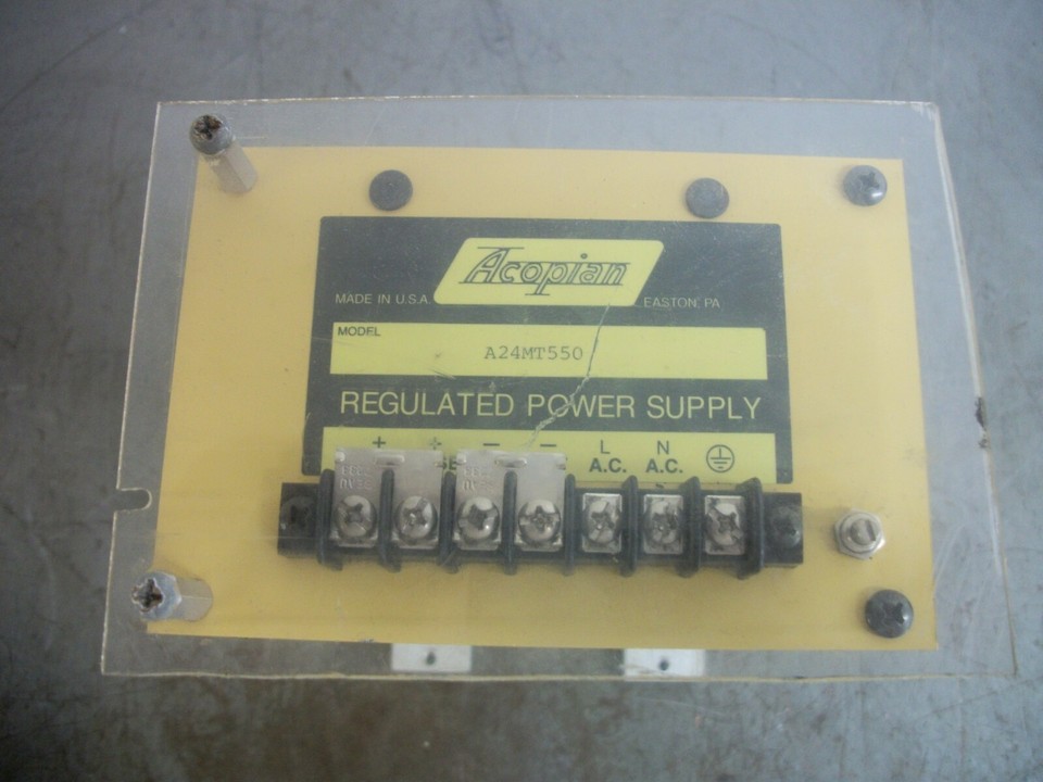 ACOPIAN REGULATED POWER SUPPLY A24MT550 | eBay