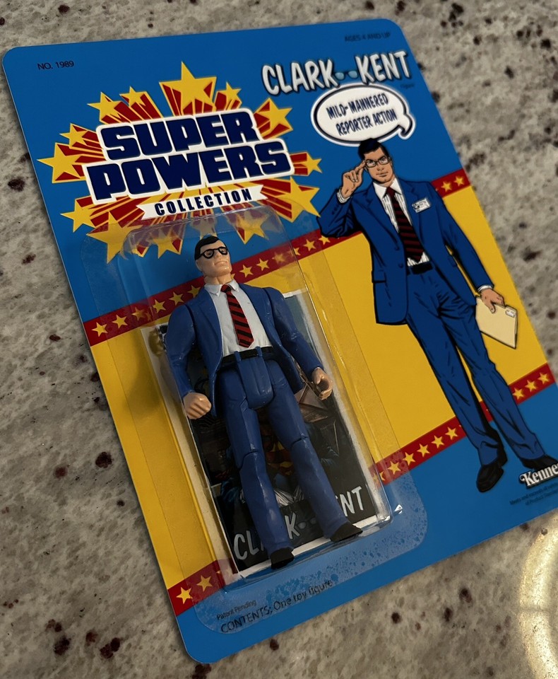 Custom Carded Kenner - CLARK KENT - Super Powers collection! | eBay