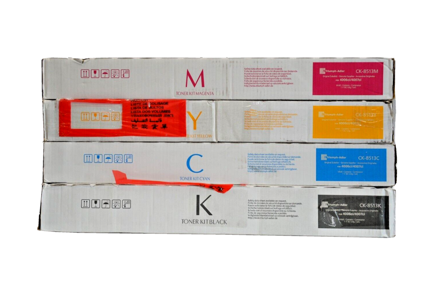 Original Triumph Adler Toner Set CK-8513 KCMY für 4006ci 4007ci Neu ...