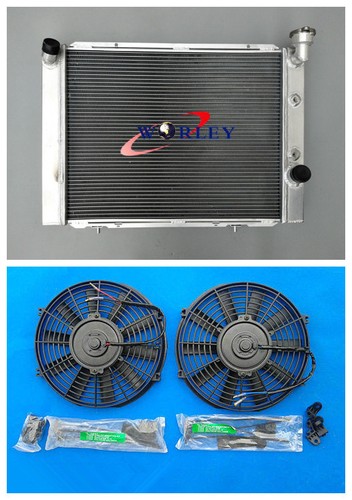 Aluminum radiator and 12 inch fans for Holden Commodore VB VC VH VK V6 ...