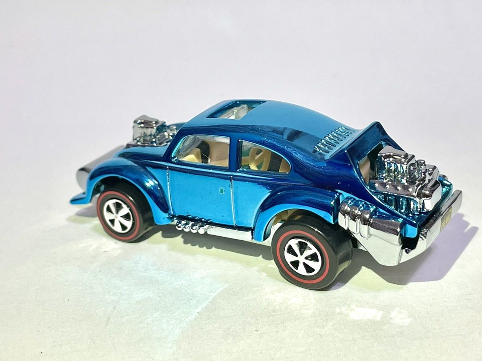 Hot Wheels “CUSTOM MADE CHROME BLUE” REDLINE EVIL WEEVIL Vw, Bug ...