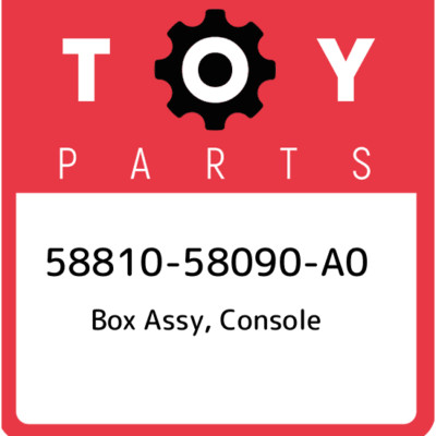 58810-58090-A0 Toyota Box assy, console 5881058090A0, New Genuine OEM ...