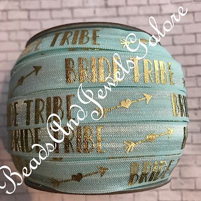 Bride tribe foe bride elastic arrow Metallic foil bride tribe hair ties ...