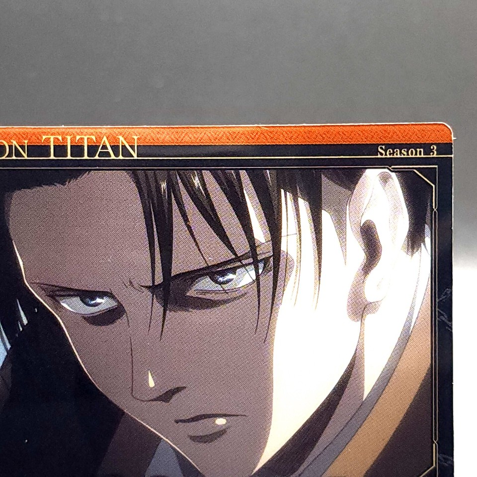 Levi Ackerman Attack on Titan Card TCG BANDAI Japanese Made In Japan F ...