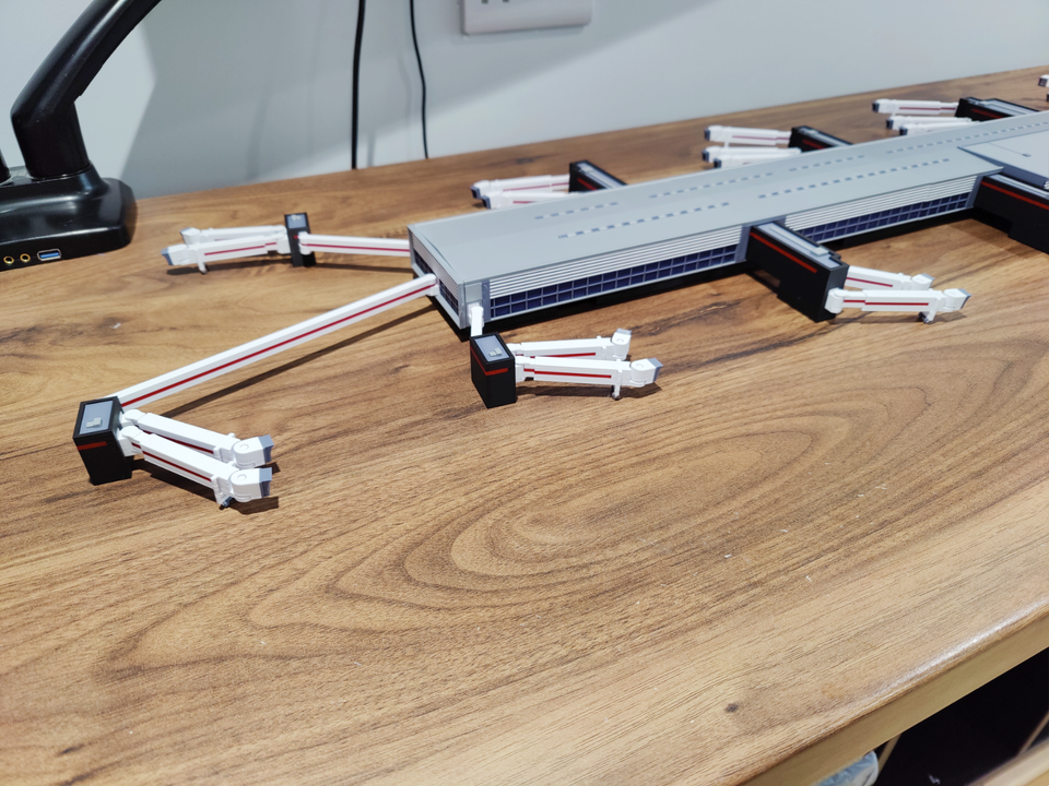 LONDON HEATHROW TERMINAL 2 PIER (T2B) 1:400 Scale Diorama Model Airport Building | eBay