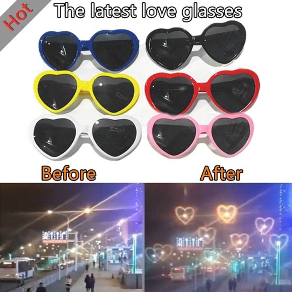Hearts Special Effect Heart Effect Diffraction Glasses Experience