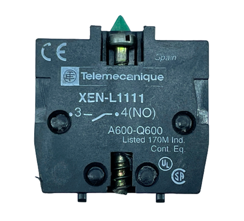 Telemecanique XEN-L1111 Spring Return Contact Block IEC 947-5-1 Screw ...