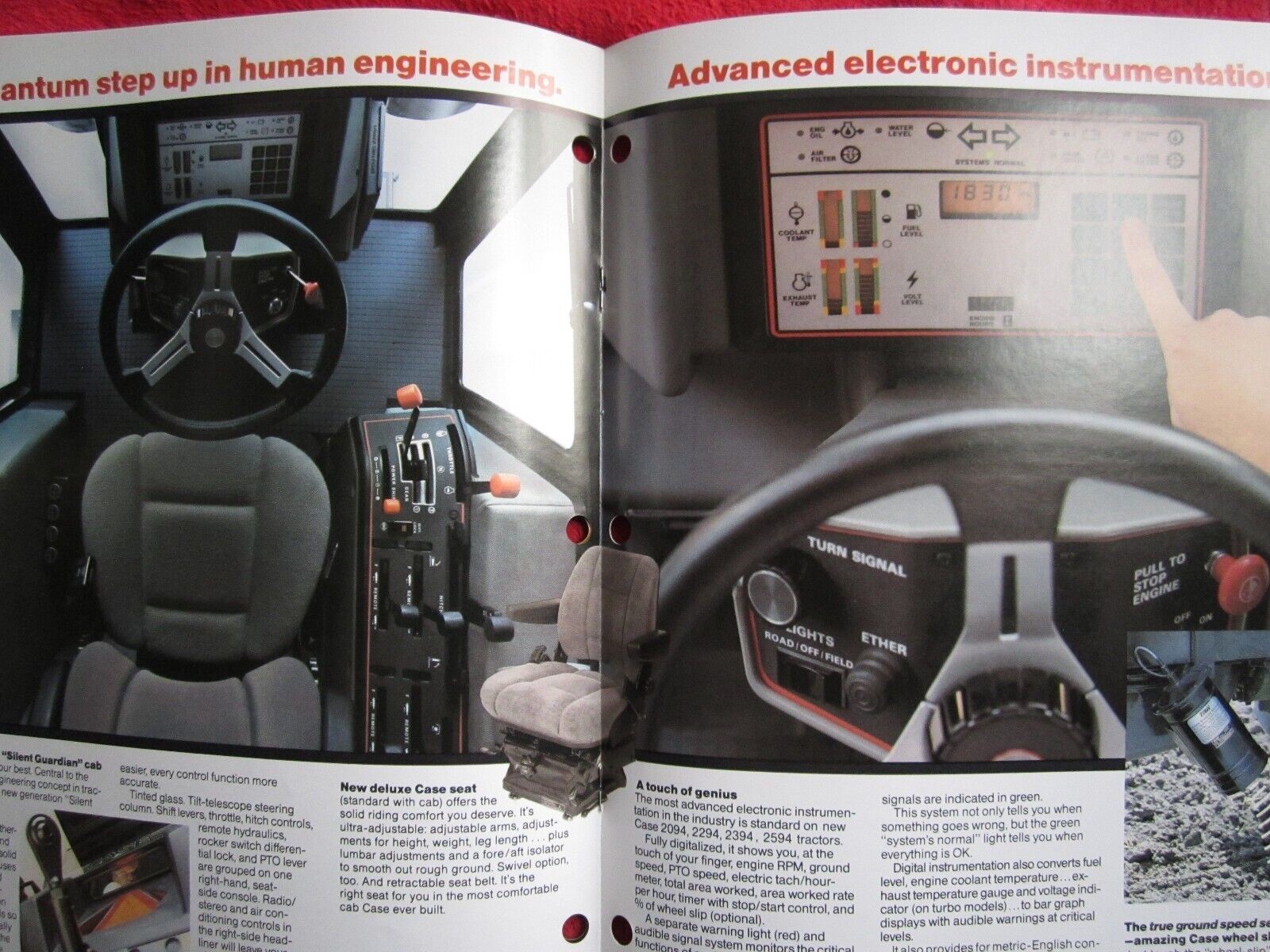 1980's CASE 94 SERIES 4WD 4494, 4694, 4894, & 4994 TRACTOR 12 PAGE ...