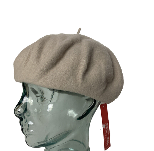 NWT Parkhurst 100% WOOL Basque Beret Hat Style 25001 Oatmeal color ...