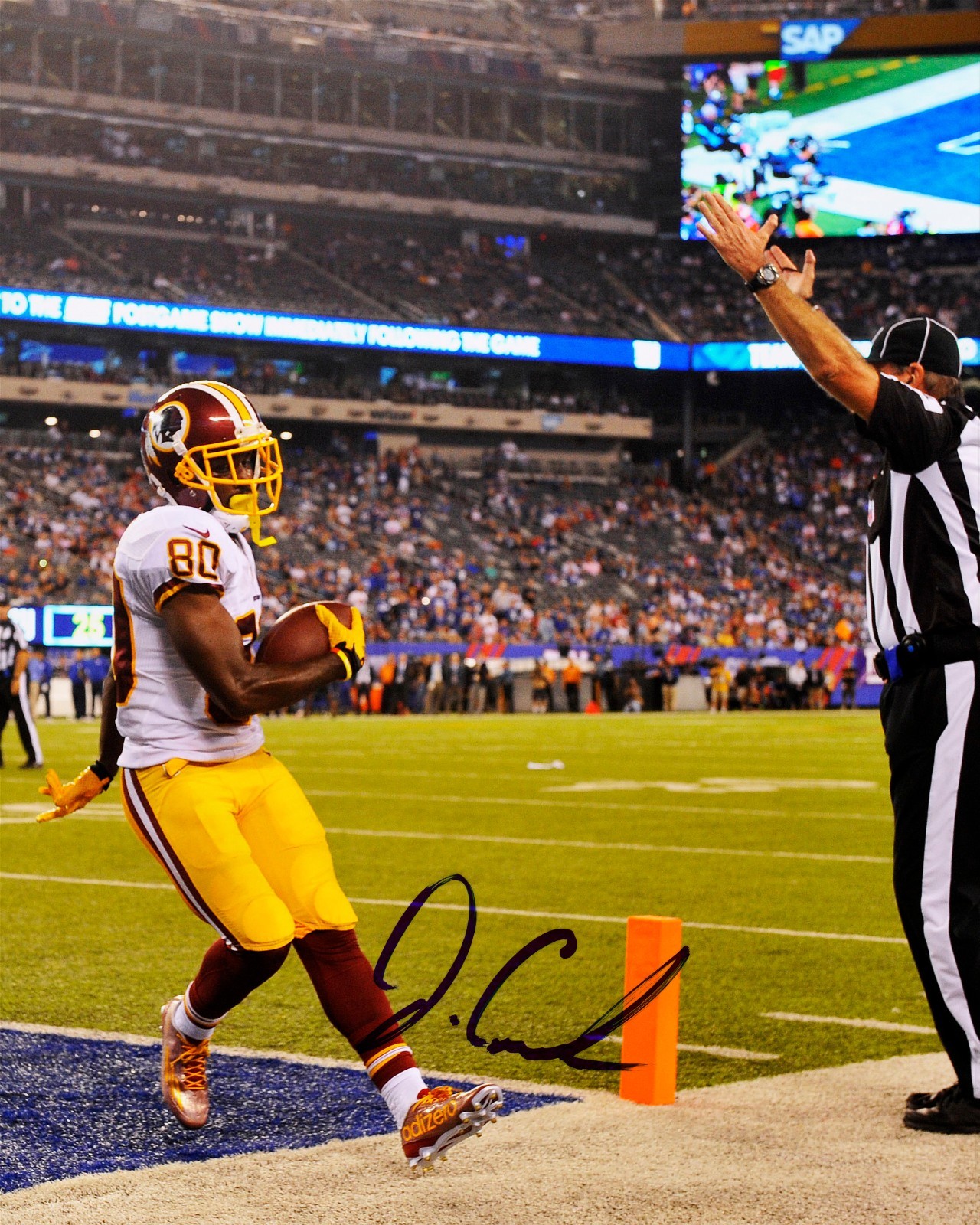 JAMISON CROWDER SIGNED WASHINGTON REDSKINS 8X10 PHOTO AUTOGRAPH COA ...