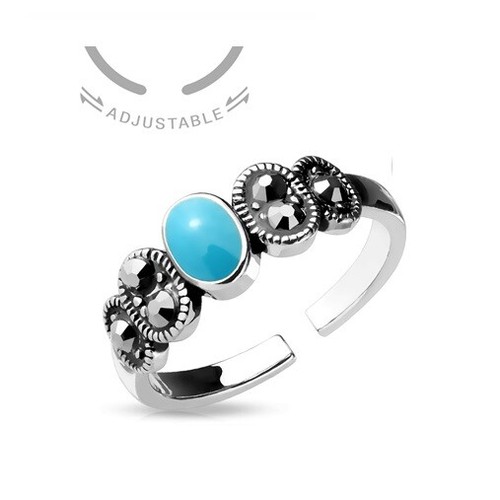 Toe Ring Adjustable Band Womens Foot Beach Diamante Body Jewellery ...