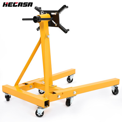 2000lb Steel Adjustable Engine Stand Folding Motor Hoist Dolly Mover ...