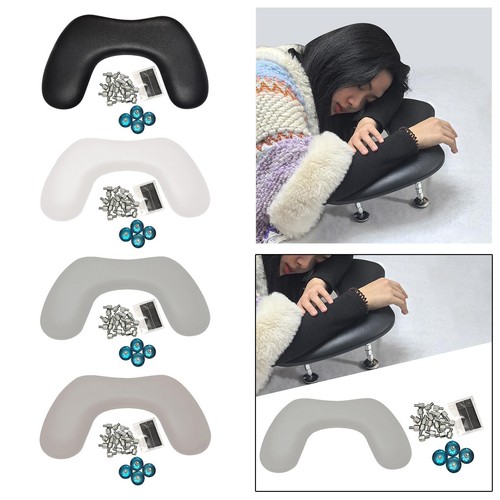 PU Leather U Shape Arm Rest Metal Stand Professional Breathable Nail ...