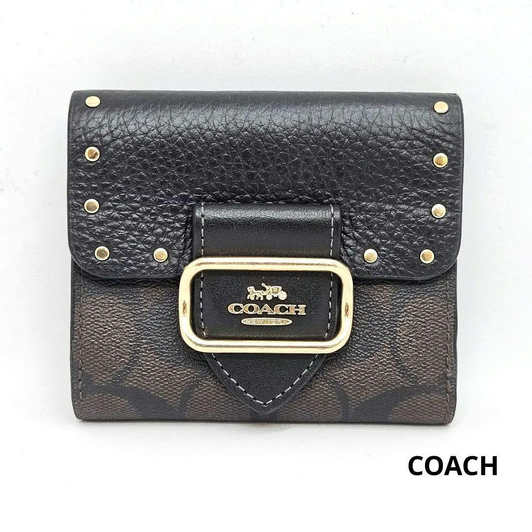 Coach Bifold Wallet Small Morgan Signature - Gem