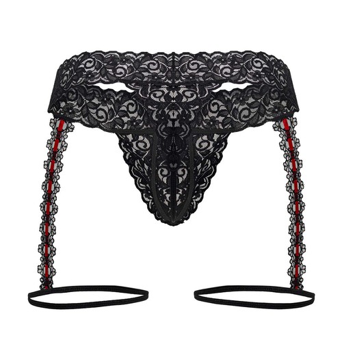 Mens Underwear: CandyMan 99803 Lace Garter Thongs | eBay