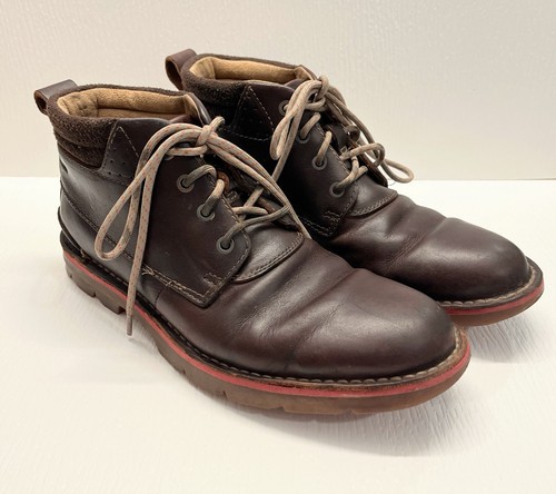 Clarks Varick Hill Chukka Boots Men’s Size 9 M Brown Leather Lace Up | eBay